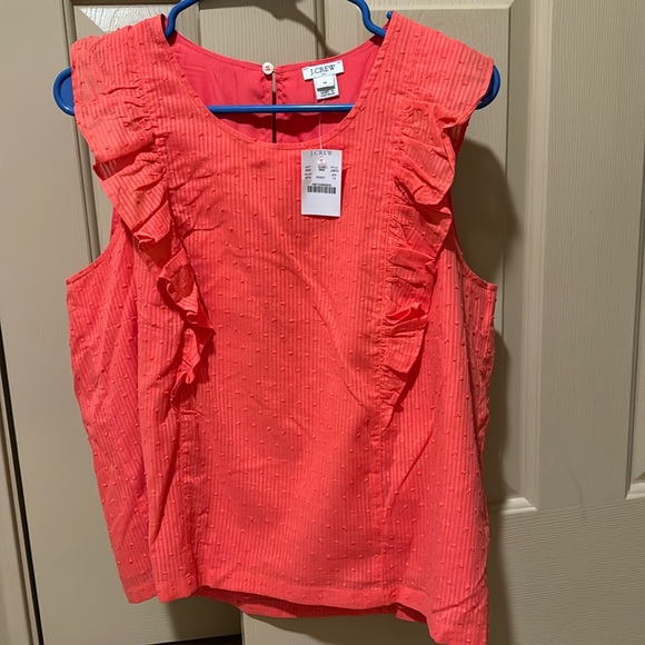 J. Crew Factory | Tops | Jcrew Factory Ruffle Tank Size 4 Nwt | Poshmark